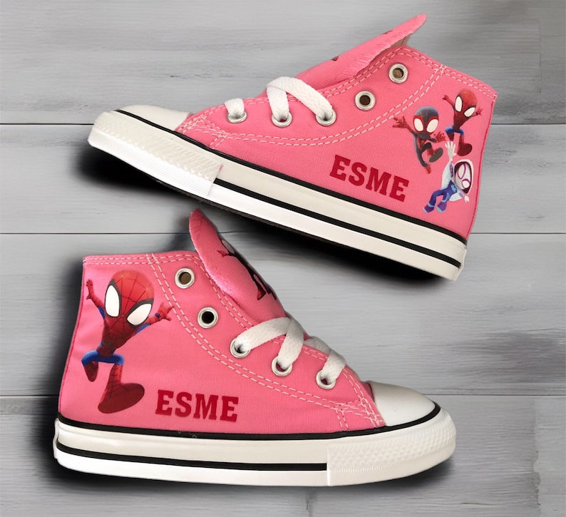 Spidey and His Amazing Friends Converse, High Top Personalized Sneakers ...