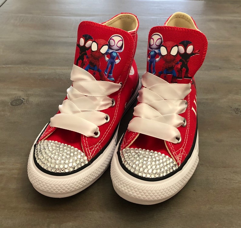 Spidey and His Amazing Friends Converse High Top Personalized - Etsy