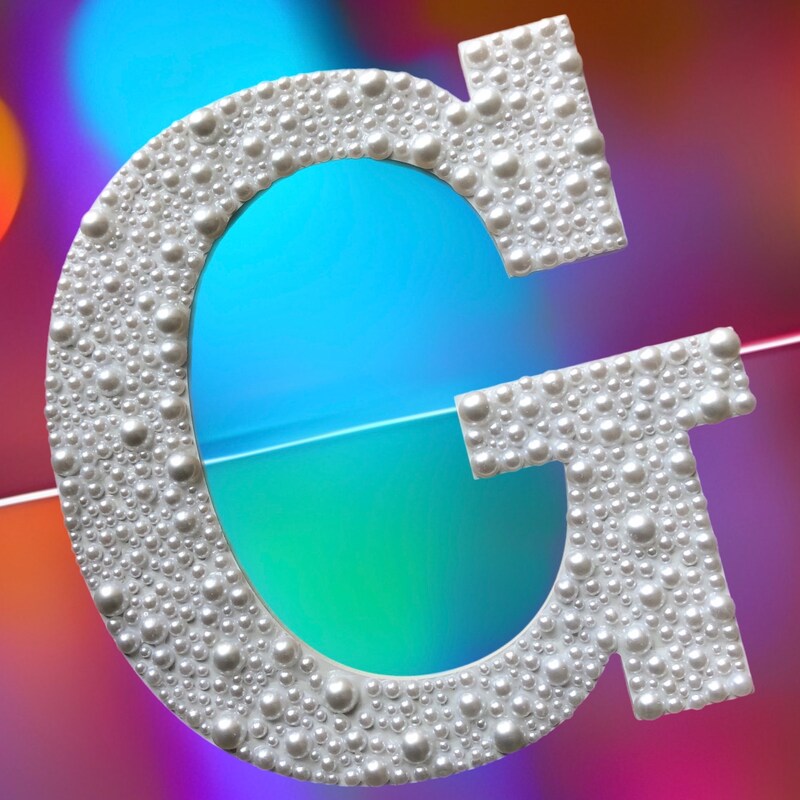 Pearl Iron on Letters - Etsy