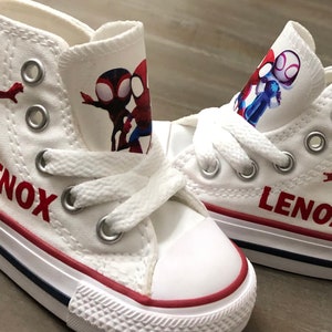 Spidey and His Amazing Friends Converse, High Top Personalized Sneakers ...