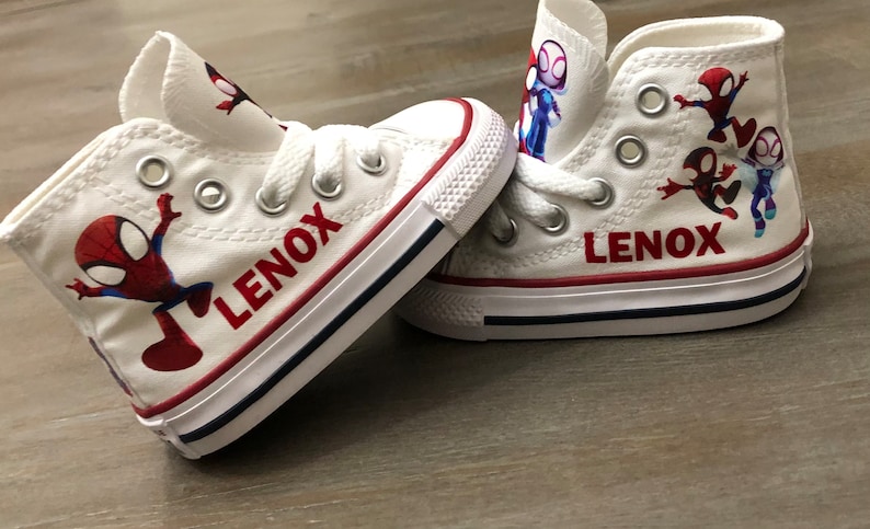 Spidey and His Amazing Friends Converse, High Top Personalized Sneakers ...
