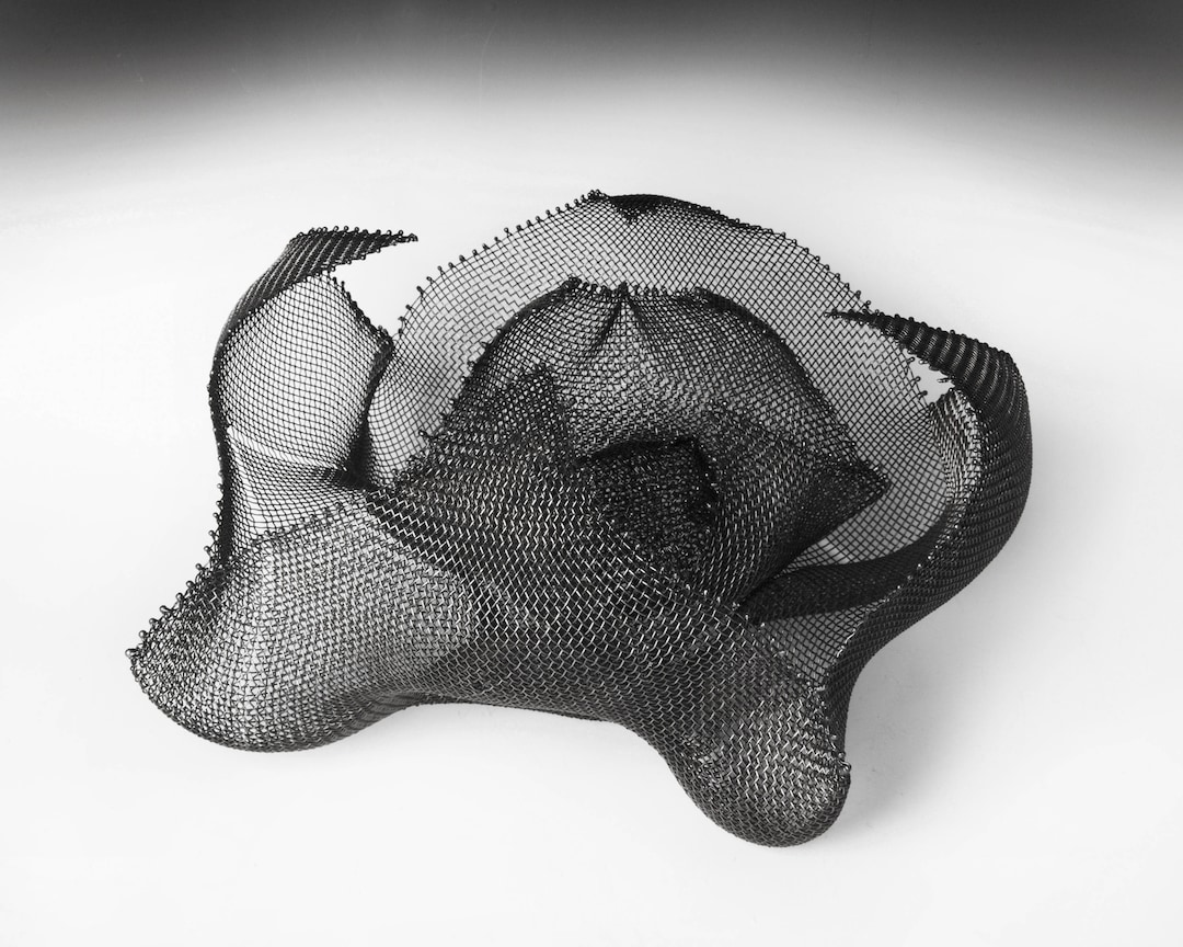 Steel Wire Mesh Sculpture, Table Top Steel Sculpture, Fireplace Mantle ...