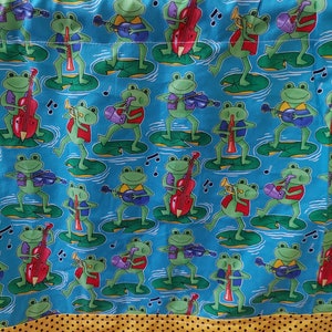 Frog Playing Music Window Curtain Valance - Etsy