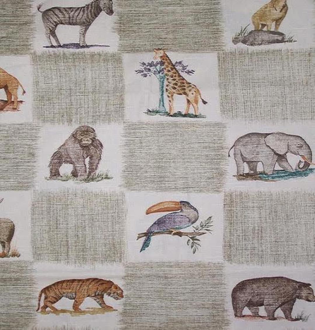 Animal Kingdom, Fabric Decorative Home Decor - Etsy