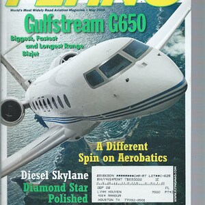 Year 2008, Flying Magazine - Etsy