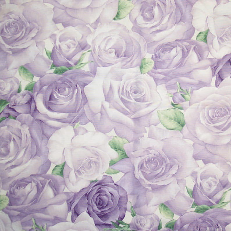 Bloomcraft Fabric American Beauty Rose Color Purple, Fabric - Etsy