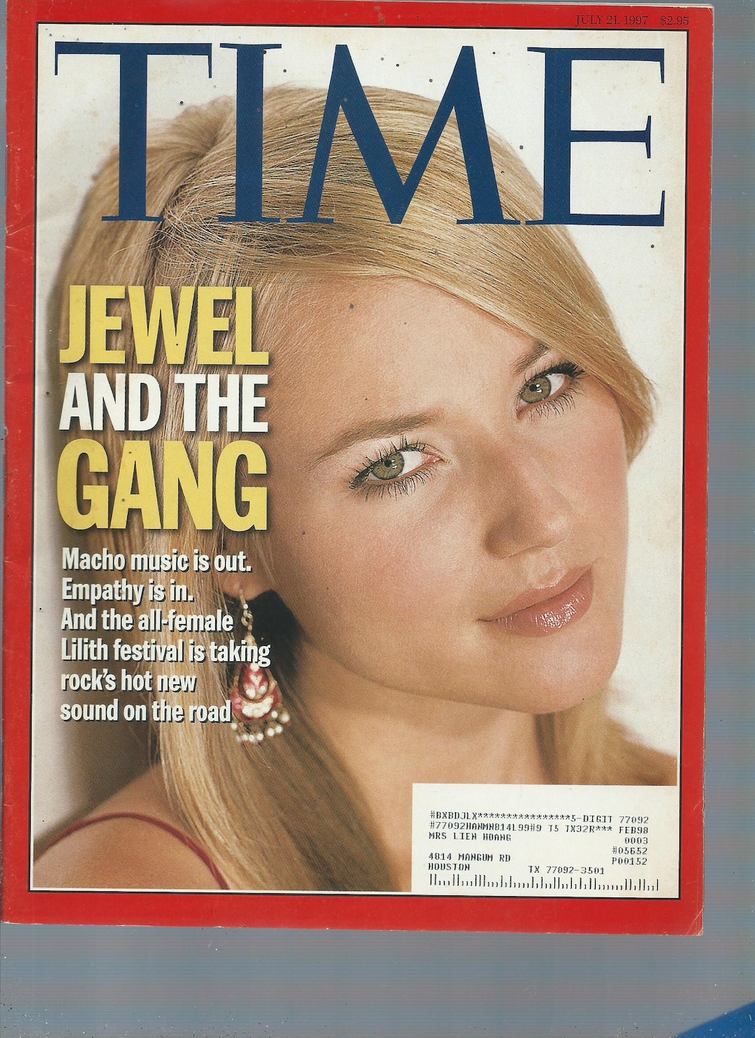 Year 1997, Time Magazine - Etsy