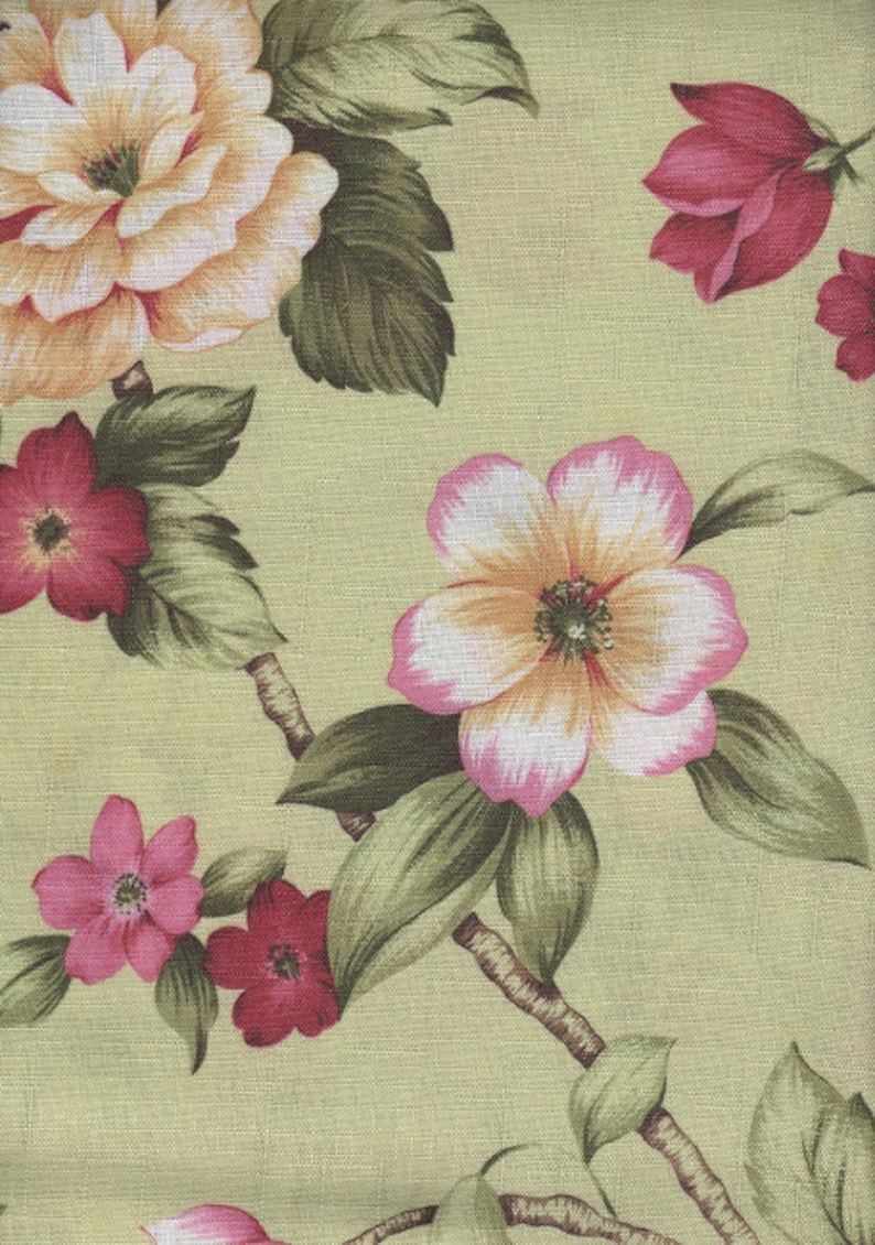 English Garden Fabric Tablecloth - Etsy