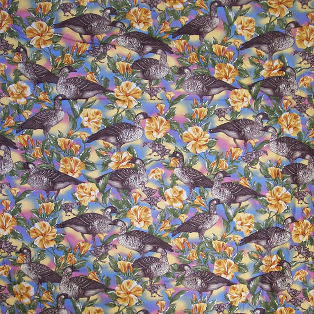 The State Bird Nene Hawaii Fabric, Quilt or Craft Cotton - Etsy