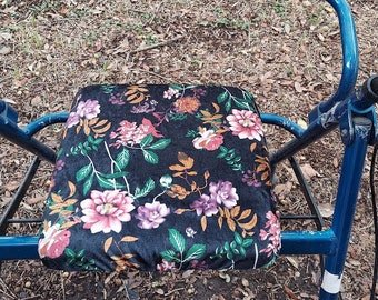 Rollator Walker Seat and Back Bar Cover Set Double Layer Reversible 12 ...