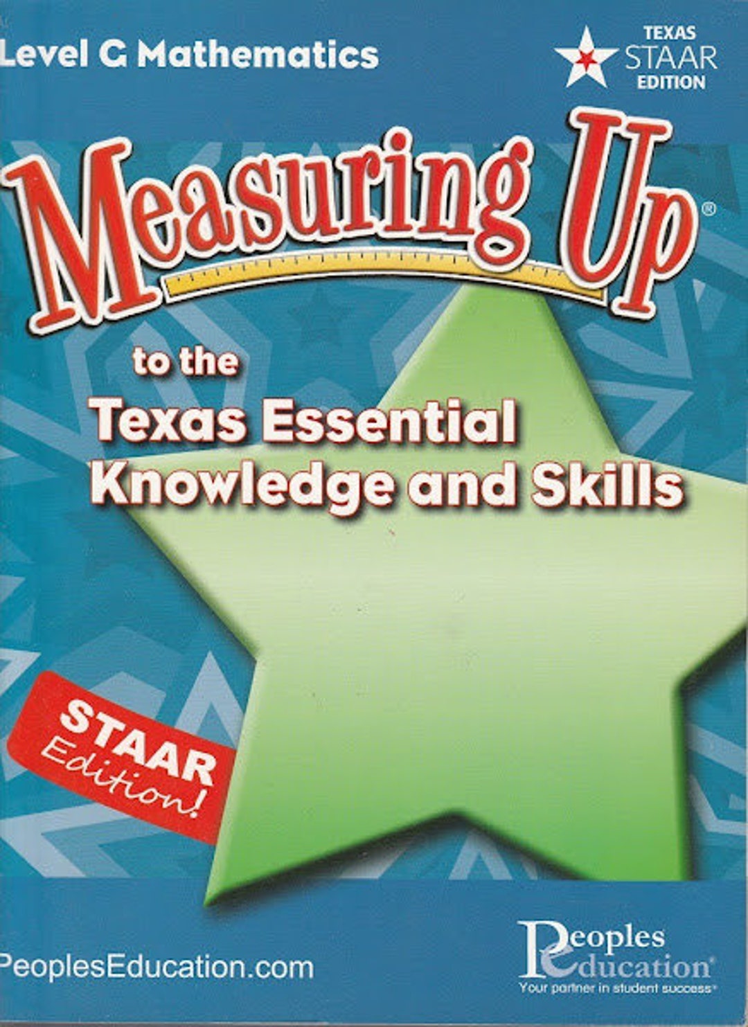 Texas STAAR Edition - Measuring up Level G Mathematics - Etsy