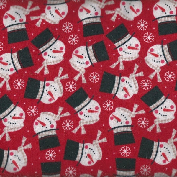 Snowman Fabric - Etsy