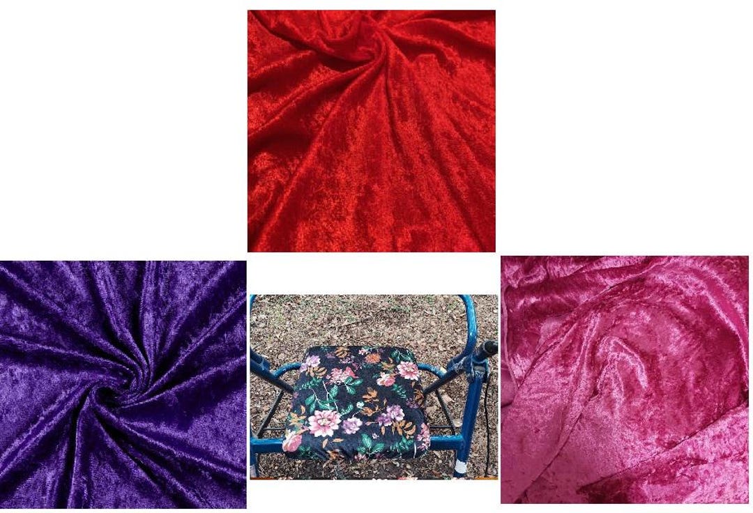 Velour Fabric Rollator Walker Seat Cover - Etsy