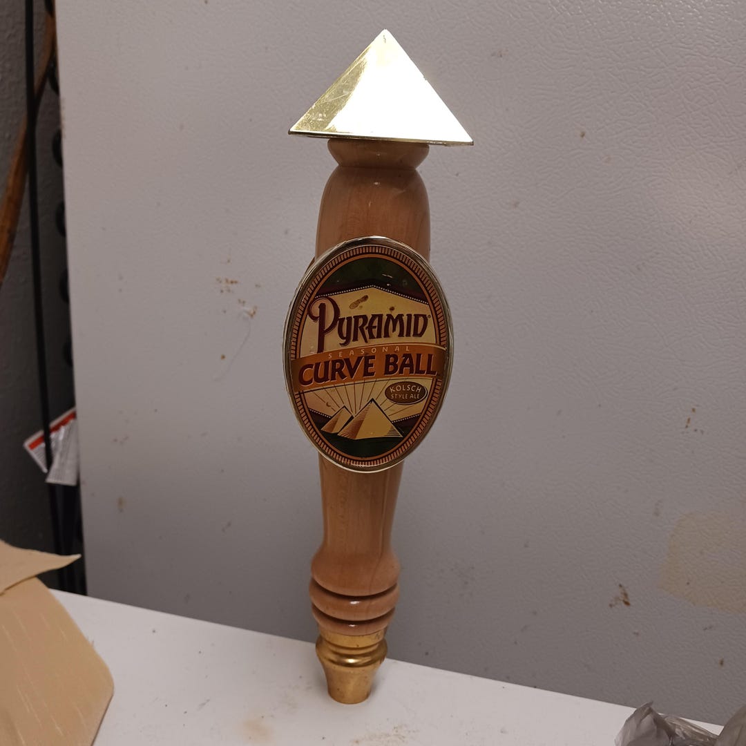Vintage Pyramid Seasonal Curved Ball Kolsch Style Ale 11'' Beer Tap ...