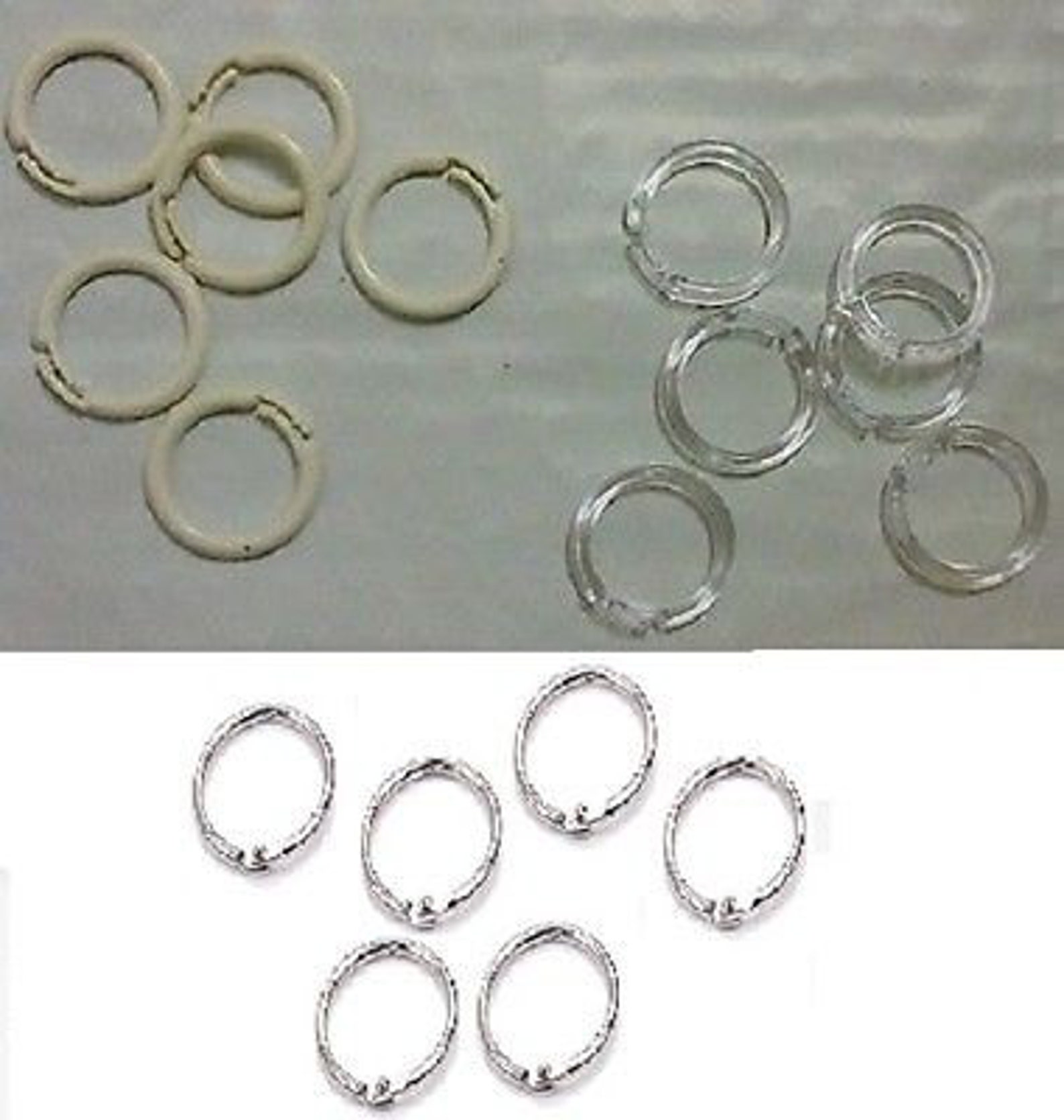Split Snap Rings Balloon Shade Book Binder Plastic (white or Clear ...