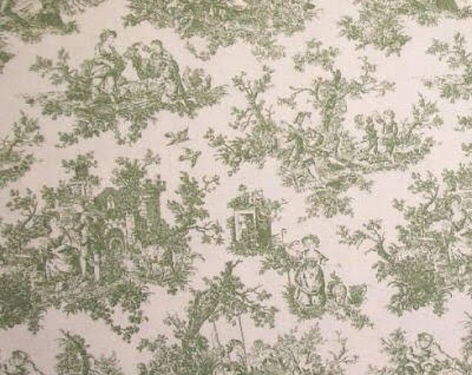 Waverly Toile Sweet Pastimes Color Green Decorative Fabric - Etsy