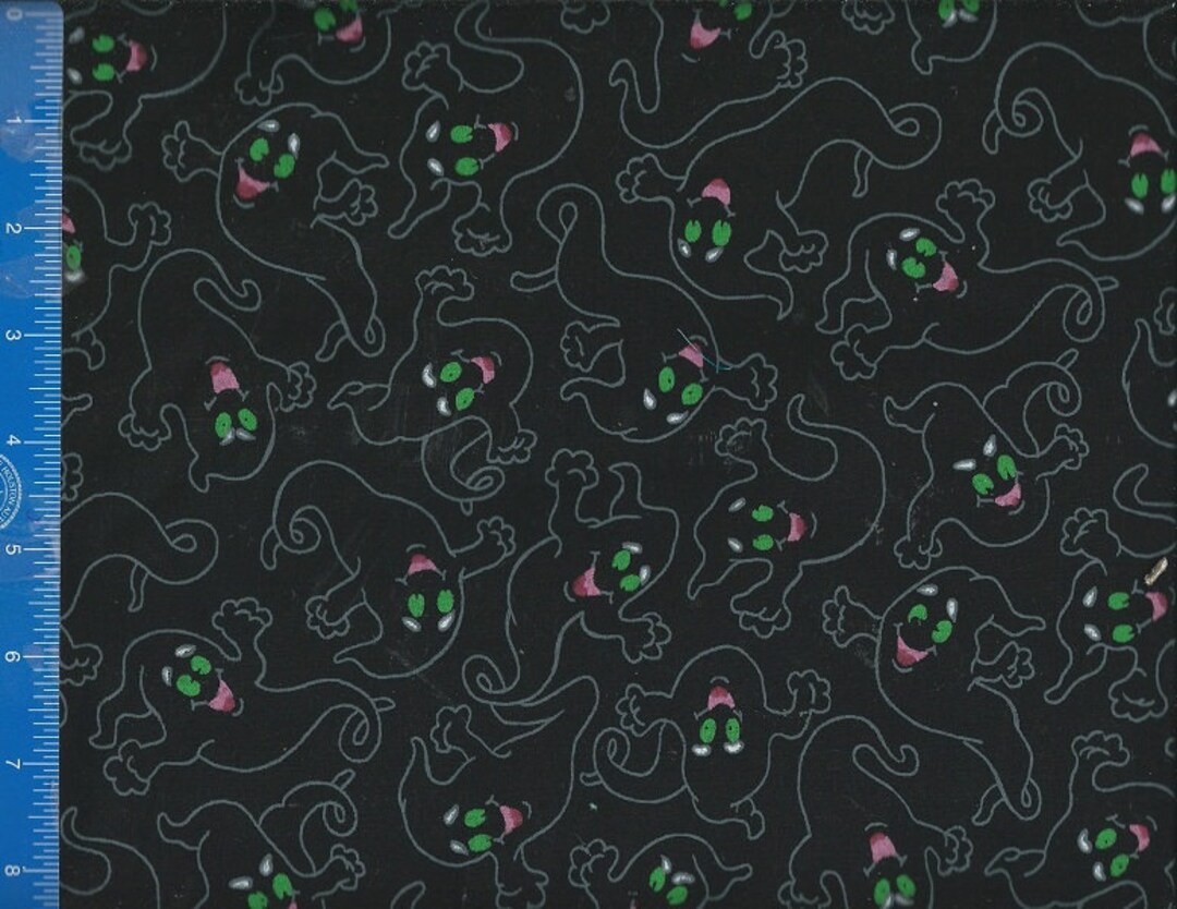 Halloween Ghost Black Quilt Craft Cotton Fabric - Etsy