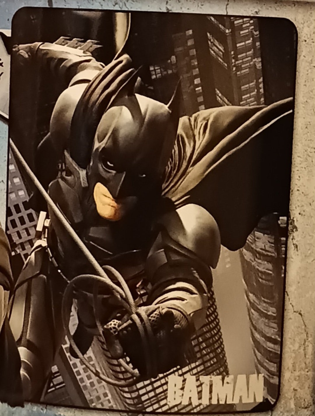 Vintage Batman Dark Knight Rises Rising Vigyl Micro Raschel Throw ...