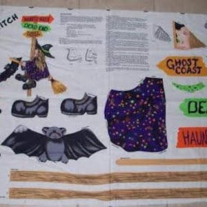Which Way Witch Fabric Panel - Etsy