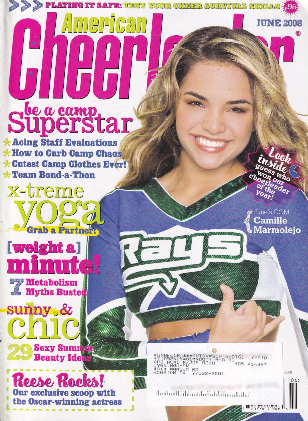 Year 2008, American Cheerleader Magazine June 2008 - Etsy