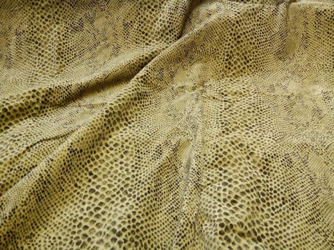 Snake Python Skin Faux Suede Fabric Decorative - Etsy