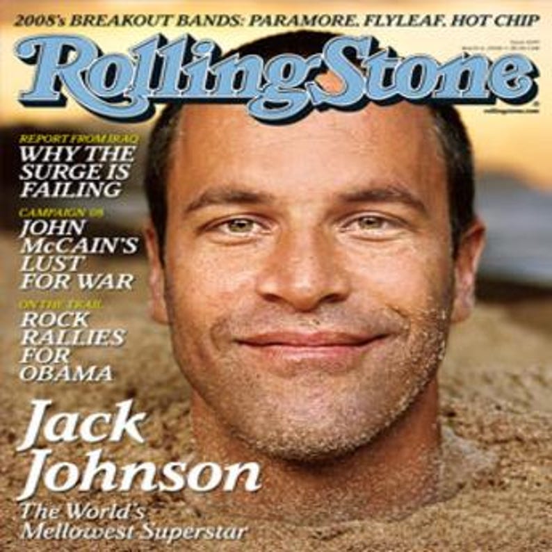 Year 2008, Rolling Stone Rollingstones Magazine - Etsy