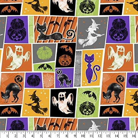 Halloween Fright Night Quilt or Craft Fabric Fabric | Etsy