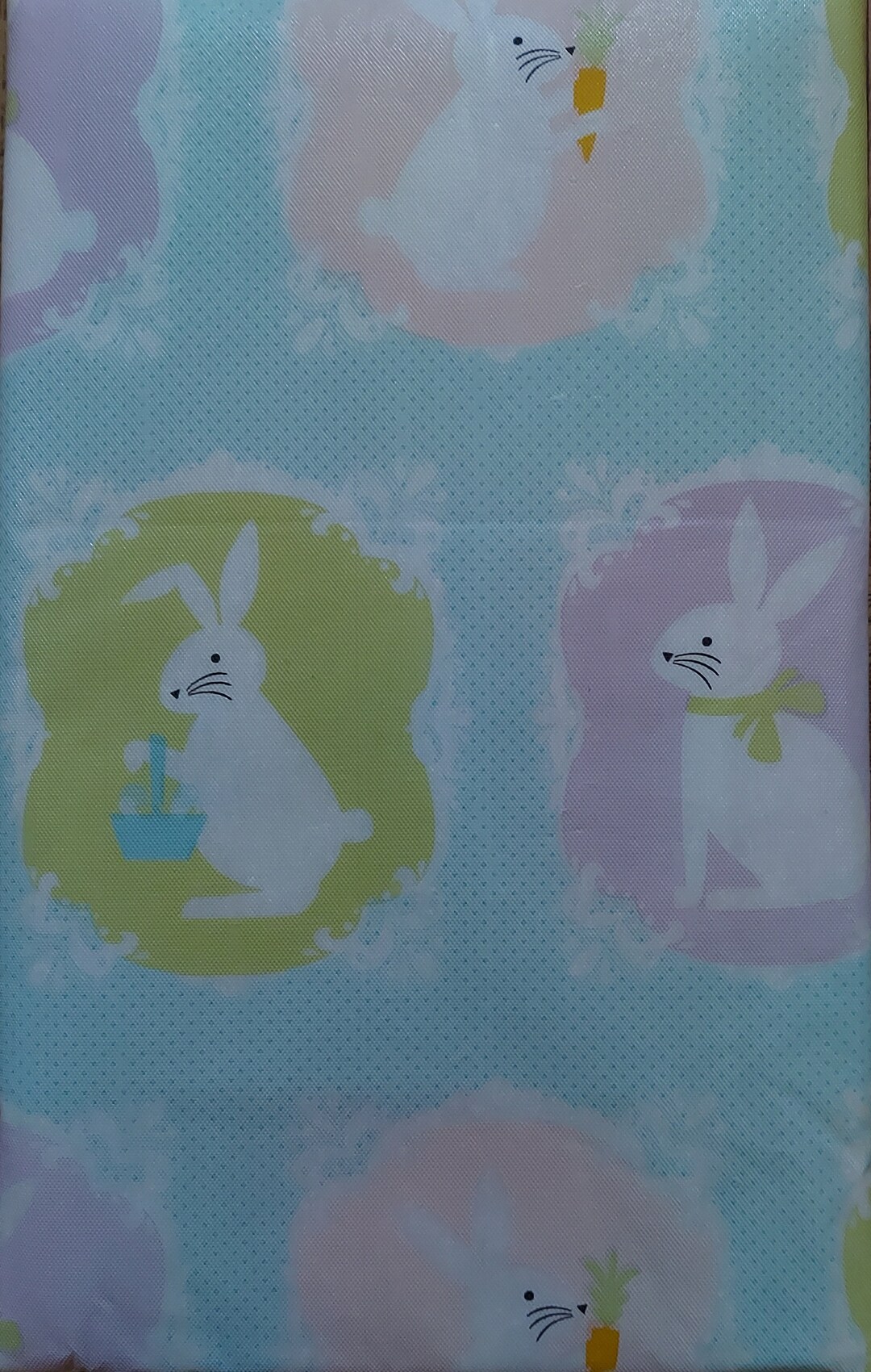 Easter Bunnies Vinyl Tablecloth With Flannel Back - Etsy