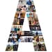 Letter A Photo Collage Personalized Monogram Picture Collage - Etsy