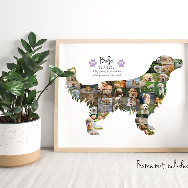 Dog Collage Portrait - Etsy