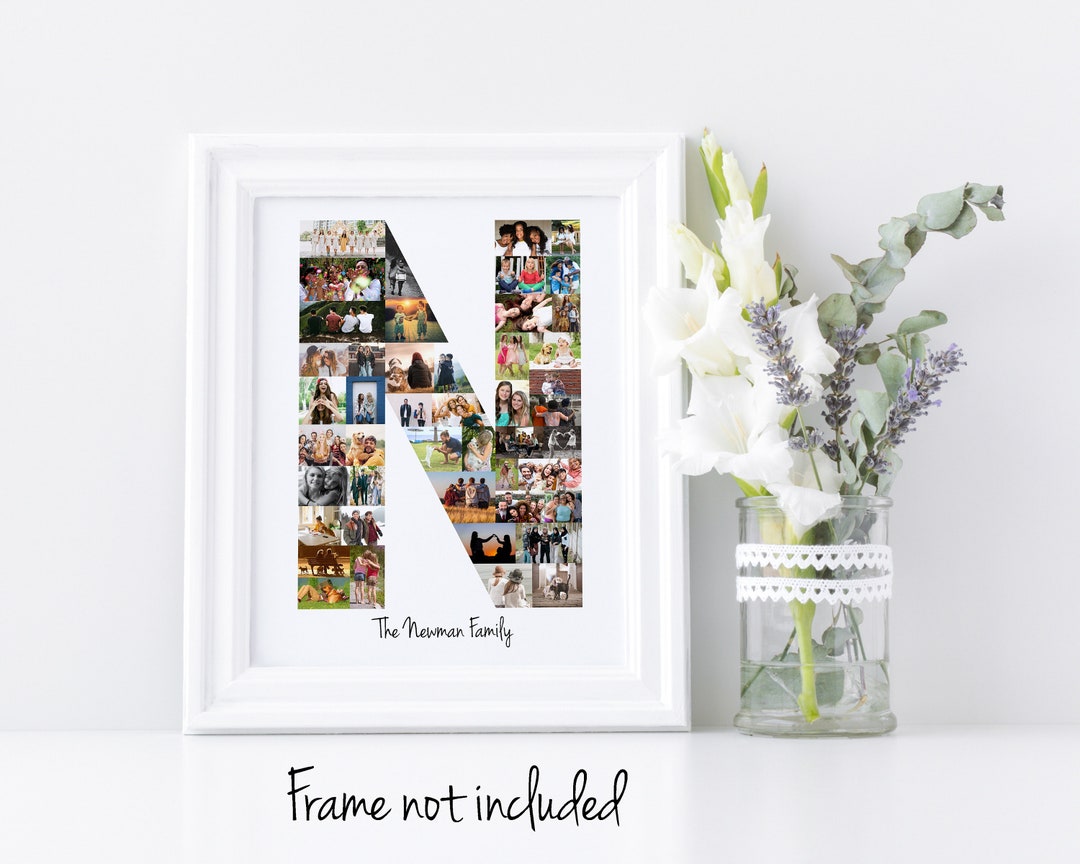 Letter N Photo Collage - Personalized Monogram Picture Collage ...