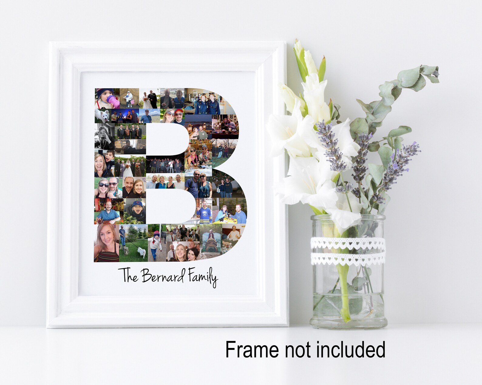 Letter B Photo Collage - Personalized Monogram Picture Collage ...