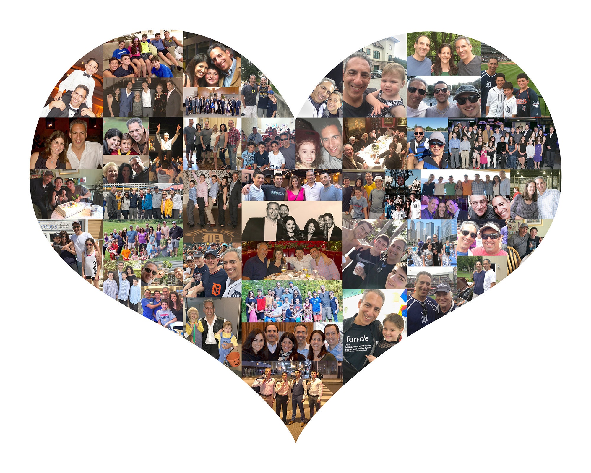 Heart Photo Collage - Personalized Gift for Her - Anniversary ...