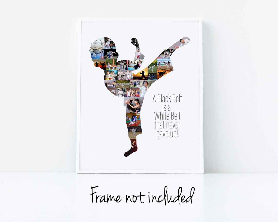 Karate Photo Collage, Personalized Sensei Appreciation Gift - Custom ...