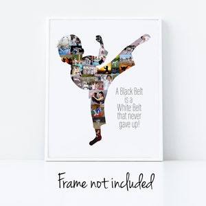 Karate Photo Collage, Personalized Sensei Appreciation Gift - Custom ...