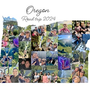 Oregon State Map Photo Collage, Travel Souvenir for an Oregon Vacation ...