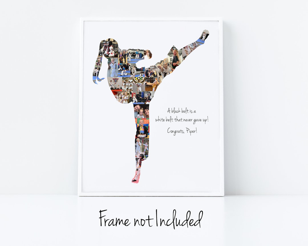 Girl Karate Photo Collage, Personalized Sensei Appreciation Gift ...