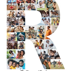 Letter R Photo Collage - Personalized Monogram Picture Collage ...