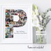 Letter P Photo Collage Personalized Monogram Picture Collage Birthday ...