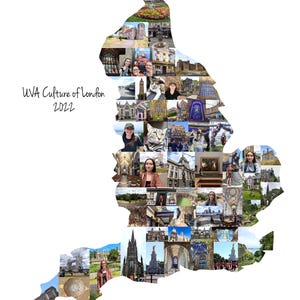 England Map Art Print, England Map Travel Gift - Personalized Photo ...