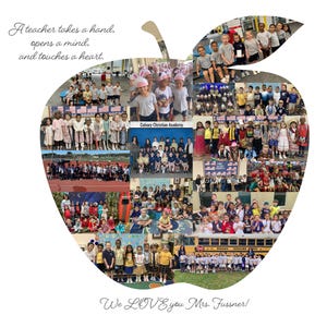 Personalized Teacher Appreciation Gift - Custom Made Apple Photo ...