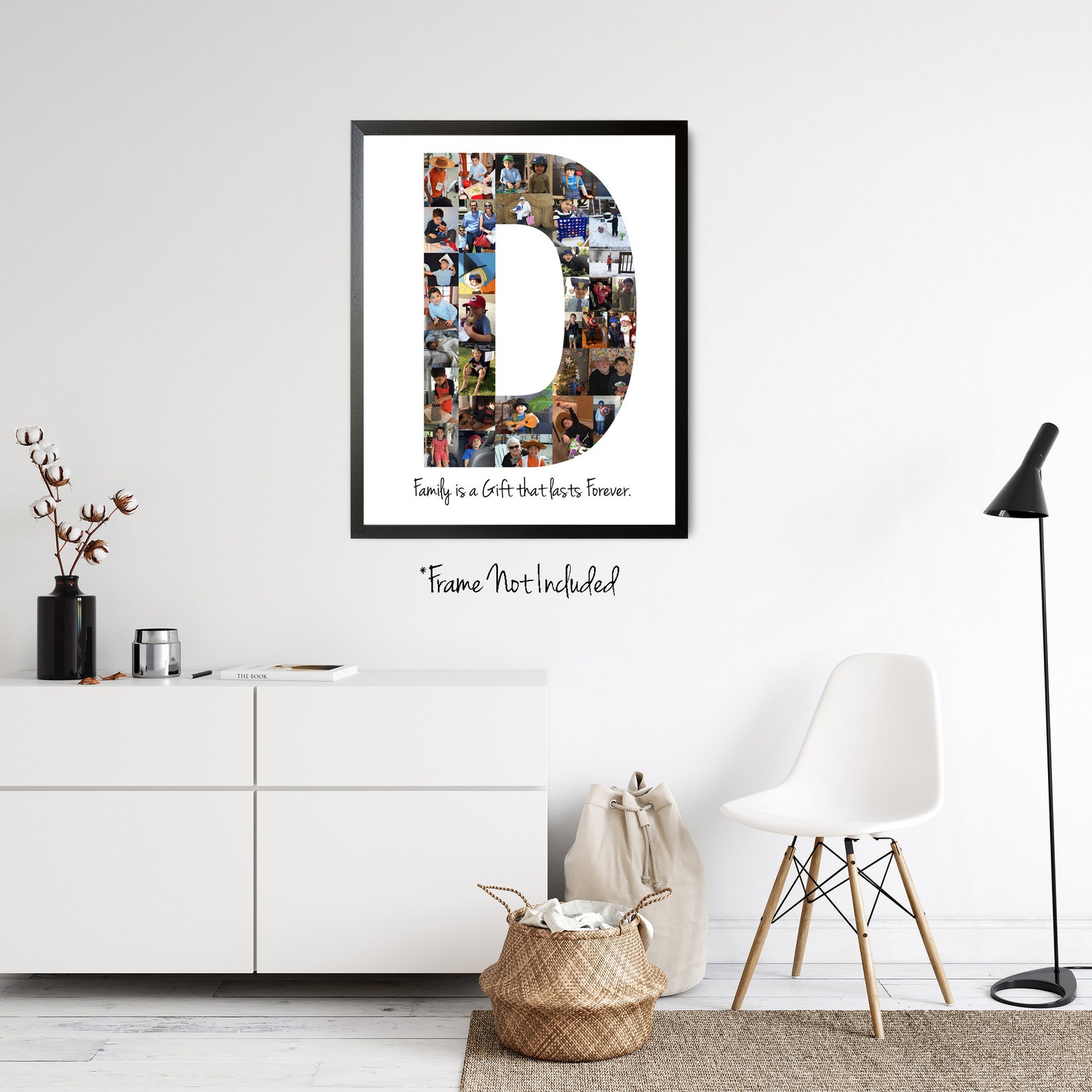 Letter D Photo Collage Personalized Monogram Picture Collage | Etsy