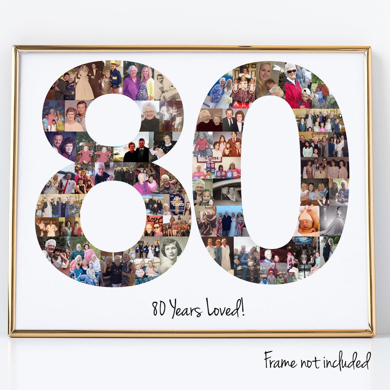 80th Birthday Photo Cards - Etsy