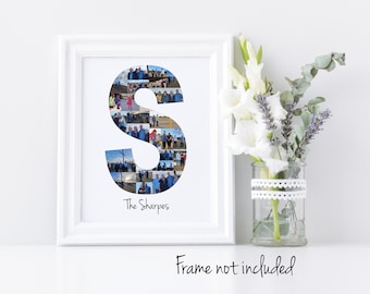 Custom Photo Collage Letter Girlfriend Gift, Children's, College Dorm ...