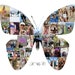 Custom Butterfly Photo Collage Friend Birthday Gift Personalized Gift ...