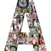 Letter A Photo Collage Personalized Monogram Picture Collage - Etsy