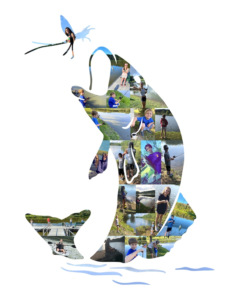 Personalized Fish Photo Collage Christmas Gift for Him - Etsy