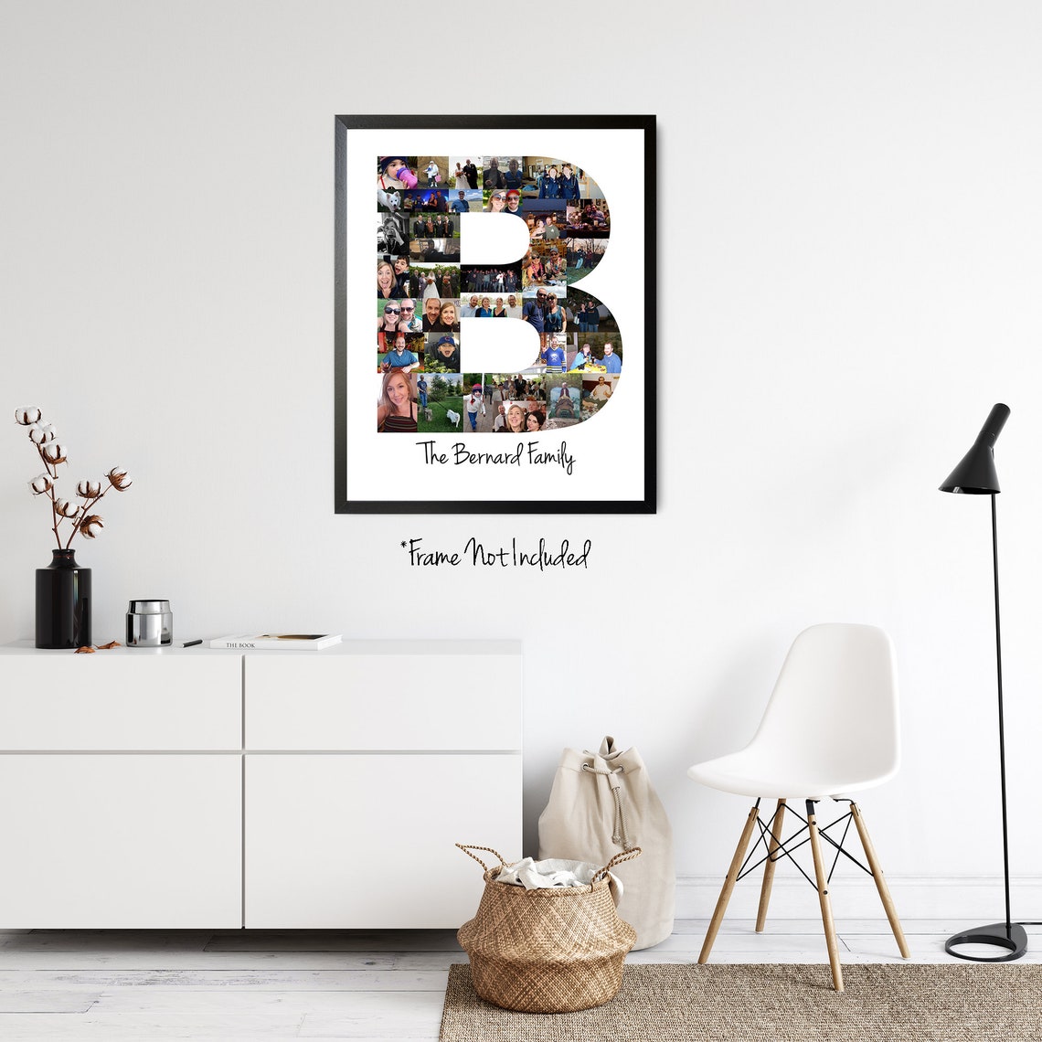 Letter B Photo Collage Personalized Monogram Picture Collage | Etsy