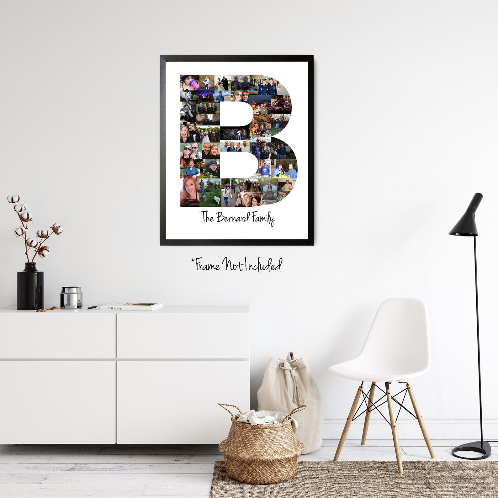 Letter B Photo Collage Personalized Monogram Picture Collage | Etsy