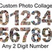 Number Photo Collage Any 2 Digit Number Custom Birthday Gift / Party ...